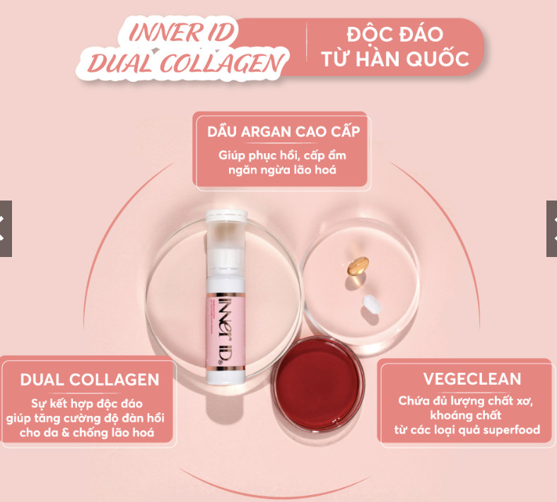 Inner ID Dual Collagen (H/30ống) - Phục Hồi & Ngăn Ngừa Lão Hoá